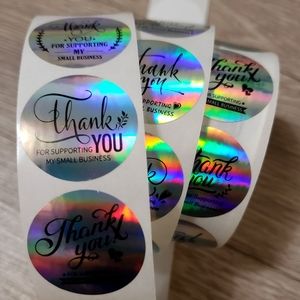 Party Supplies | New 2 White Sheer Organza Bags And 30 Thank You ...